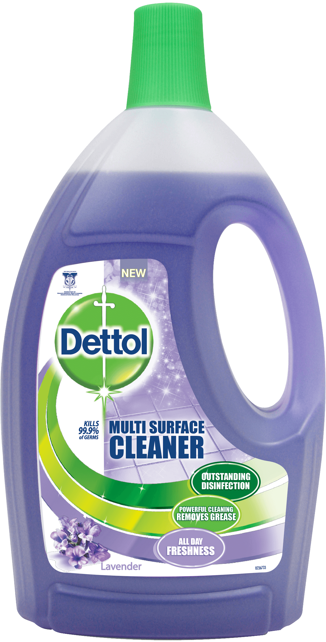 Dettol Multi Action Cleaner Lavender 2.5L Dettol